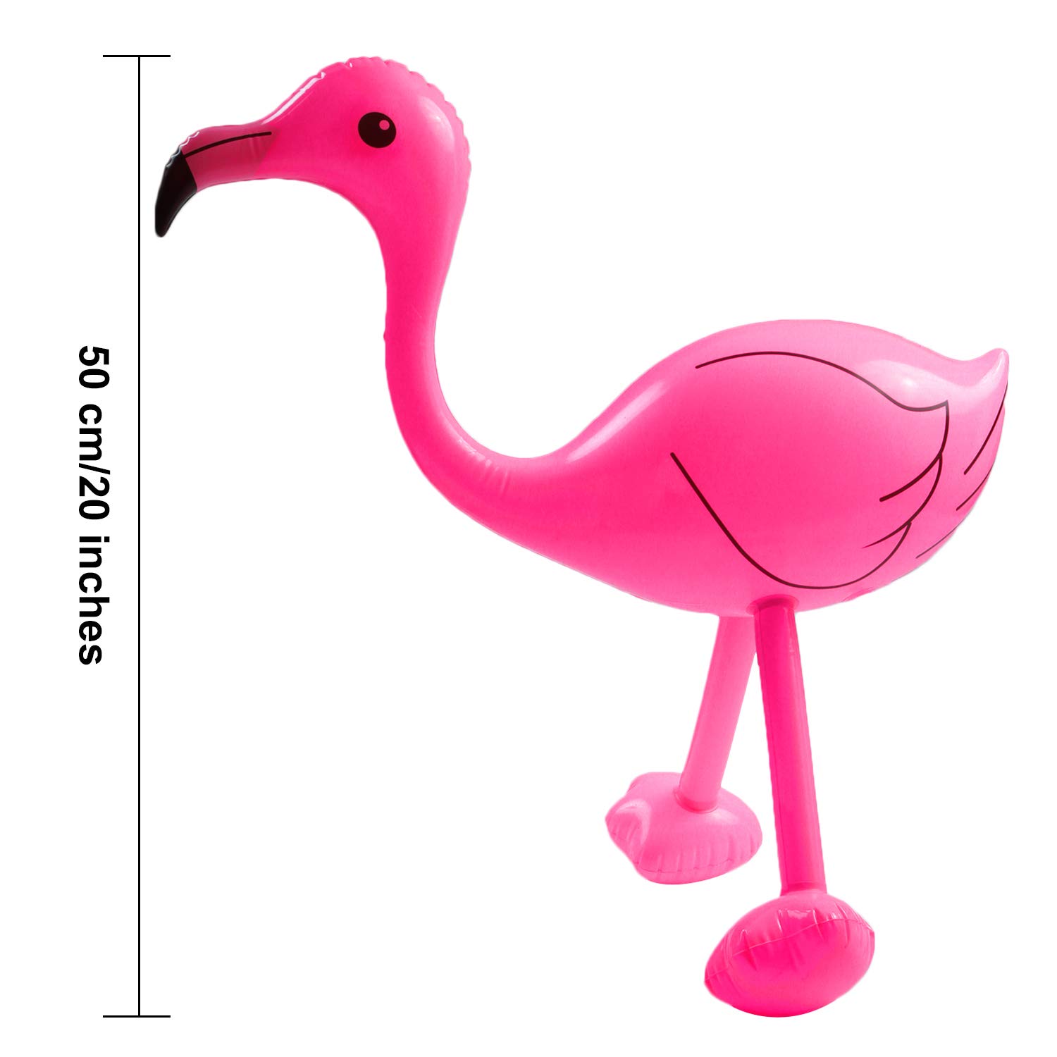 ELCOHO 5 Pack Inflatable Flamingos Pink Pool Toys for Hawaii Party ...