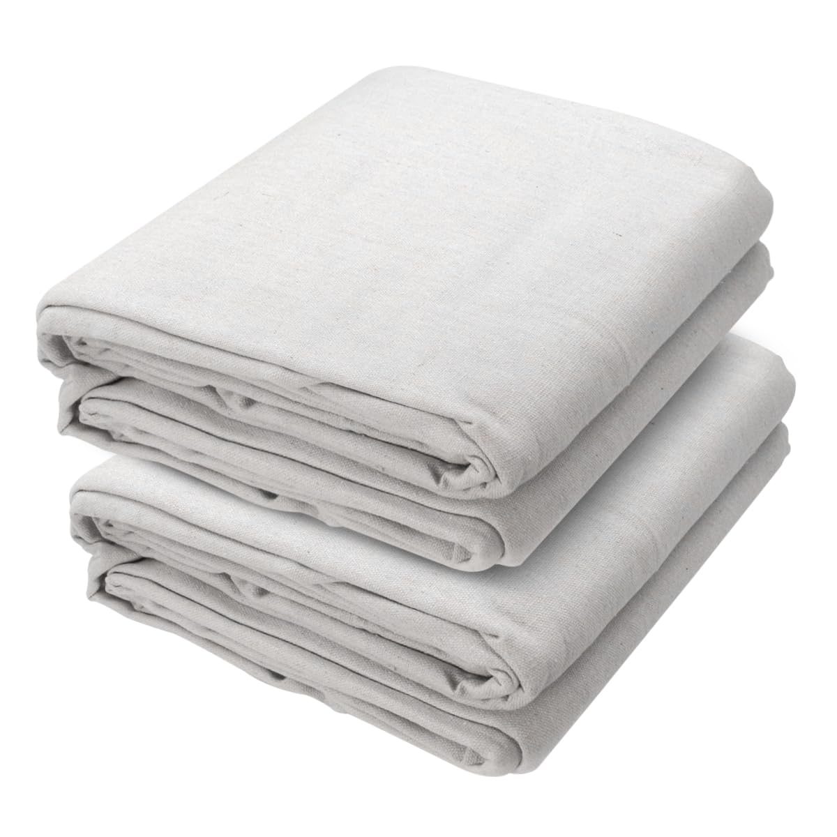 Pack of 2 Cotton Dust Sheets for Decorating & Painting Sized 12 feet x ...