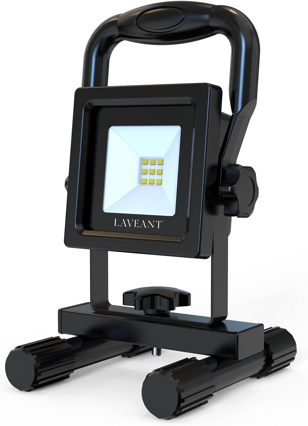 LAVEANT Rechargeable LED Work Light,10W 4400mAh,800Lumens Portable ...