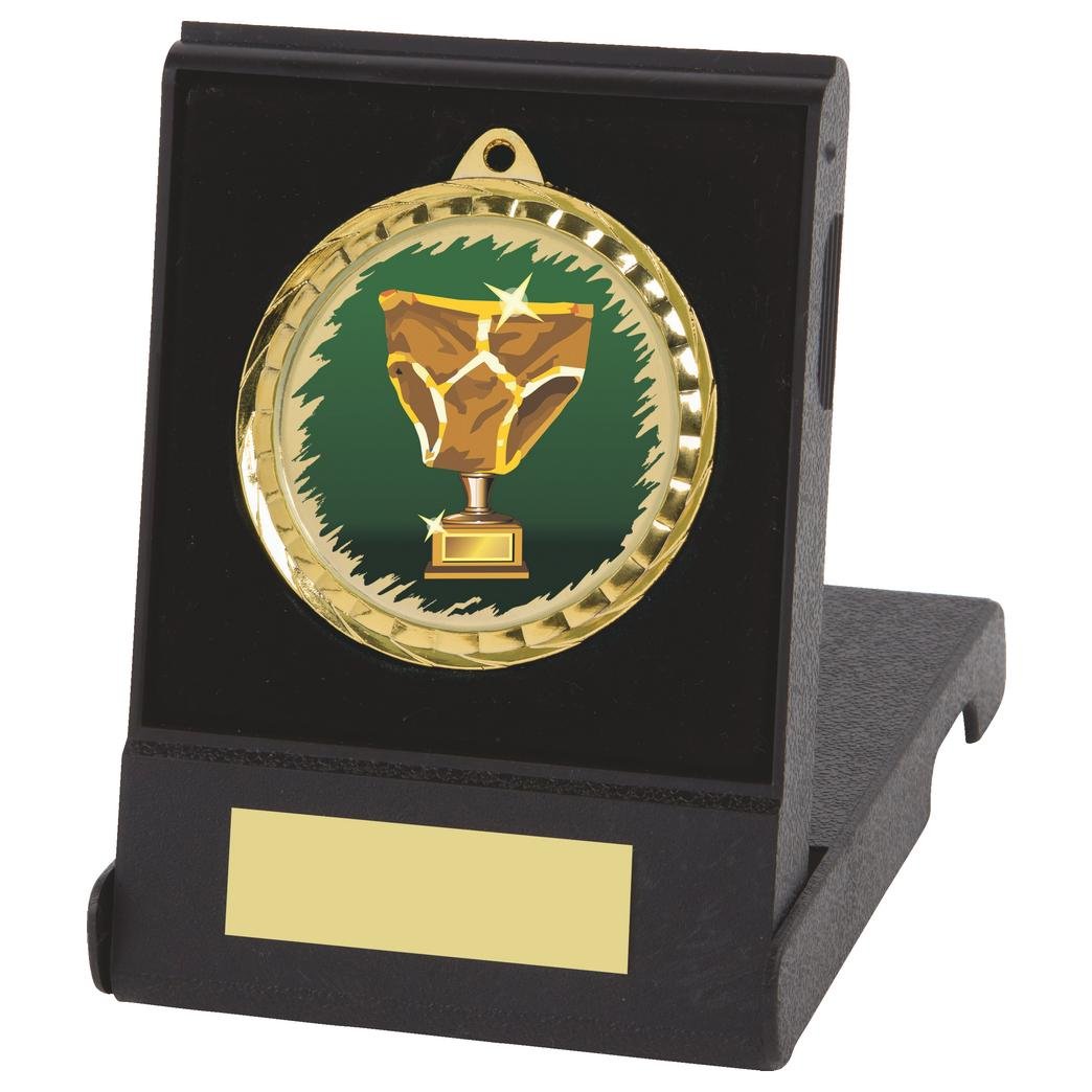 Gold Medal Honor Roll Ten Star With Ribbon - Dinn Trophy Medals For Awards