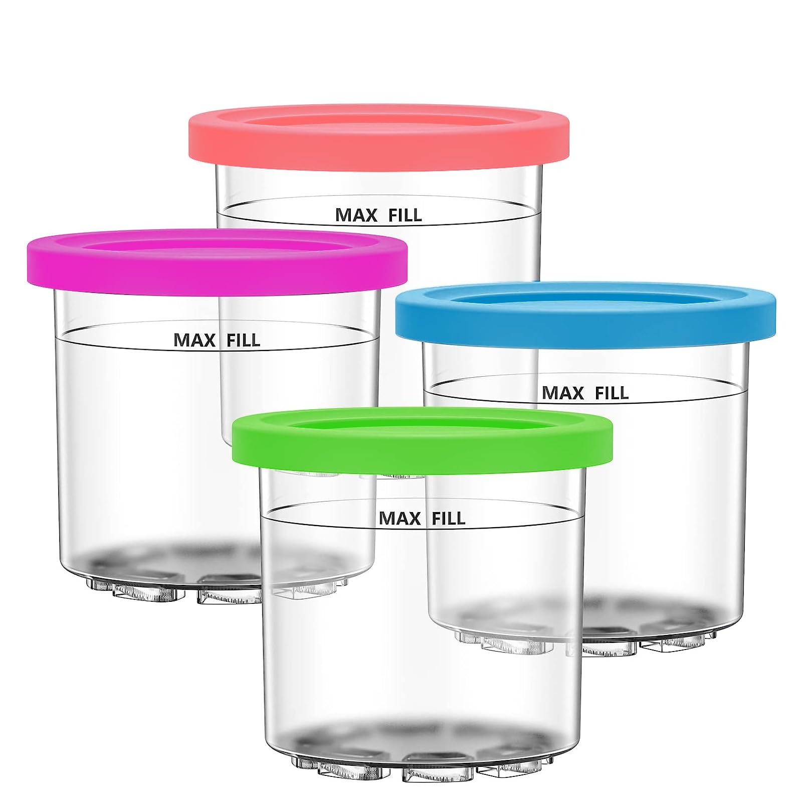 Amazon.com: Replacement Ninja Creami Pints and Lids - 4 Pack, Ninja ...