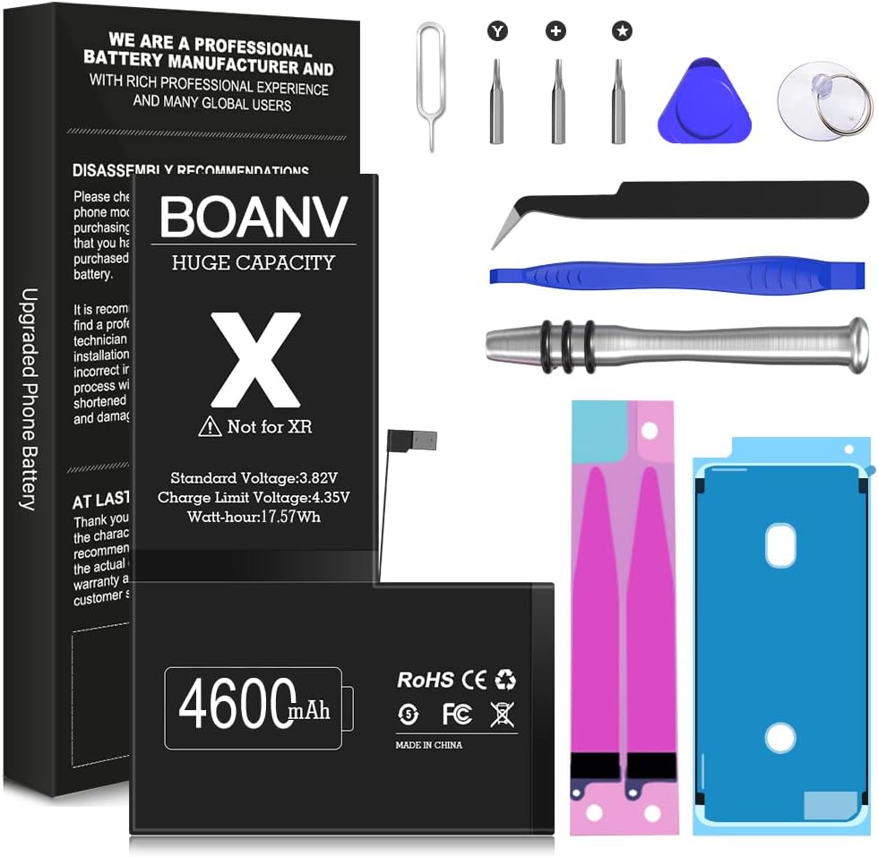 Batterie Pour Iphone X 4800mah Haute Capacité 0 Cycle Batterie De