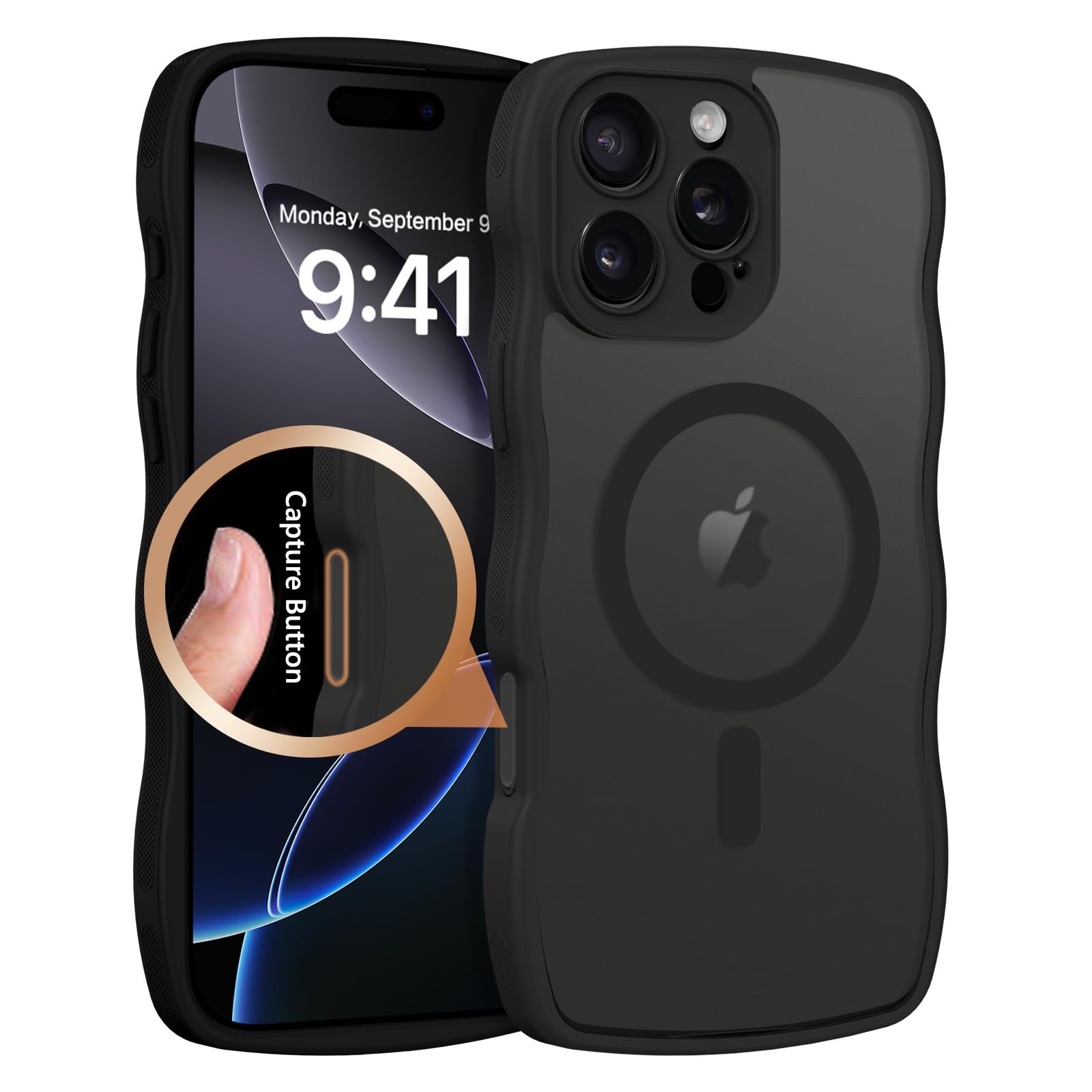 Amazon.com: BENTOBEN for iPhone 16 Pro Max Case with Sensitive Camera Control Capture Button ...