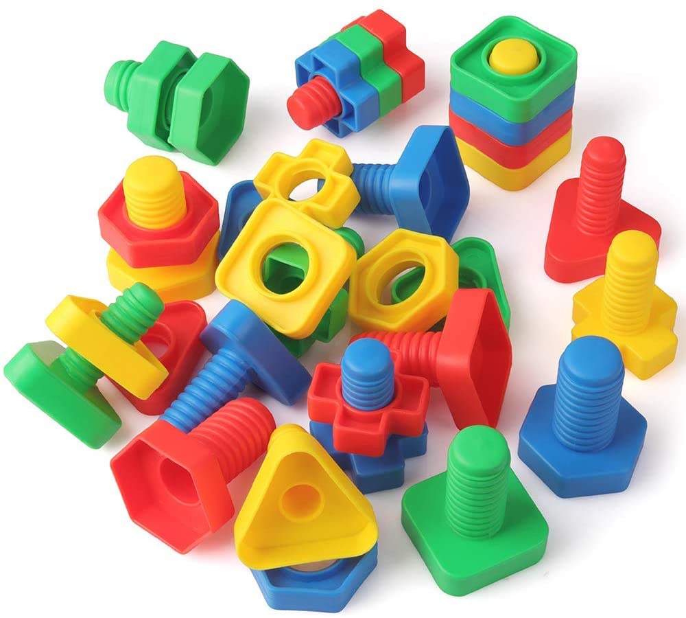 Dodge N Wolves Preschool Big Size Nuts And Bolts Blocks | Desertcart ...