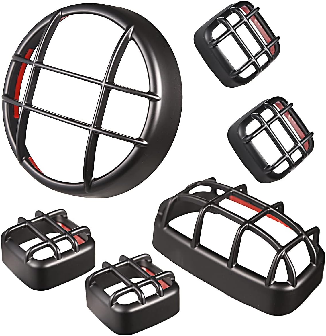 Amazon.com: Motorcycle Black Headlight Taillight Turn Signal Cover For ...