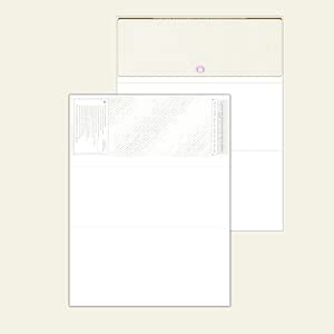 Amazon.com : 50 Blank High Security Computer Check Paper, Checks On Top ...