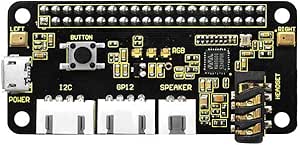 Amazon.com: KEYESTUDIO ReSpeaker 2-Mic Pi HAT V1.0 for Raspberry Pi 4/4B, Raspberry Pi 3 3B+/2 ...