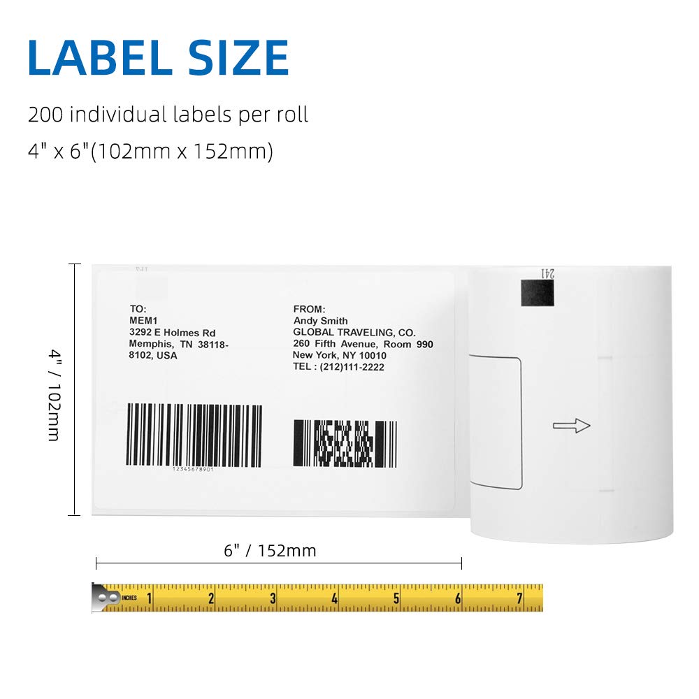 Snapklik.com : COLORWIING 4" X 6" Shipping Labels Compatible For ...