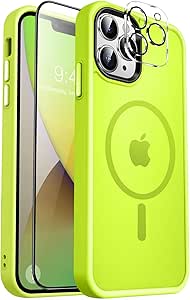 Amazon.com: MOCCA Strong Magnetic for iPhone 13 Pro Max Case,[Compatible with Magsafe][Glass ...