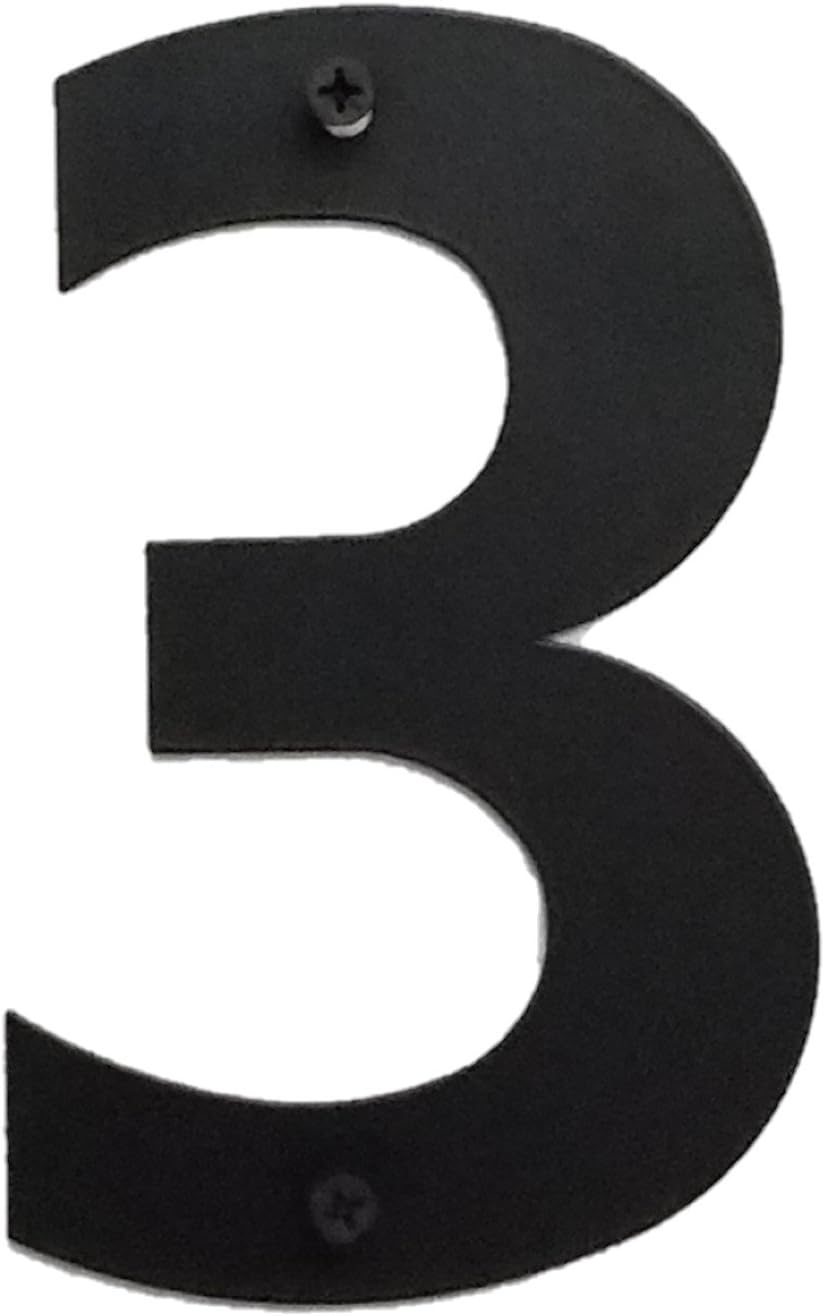 Amazon.com: BookishBunny Black Metal Numbers Wrought Iron Home House ...