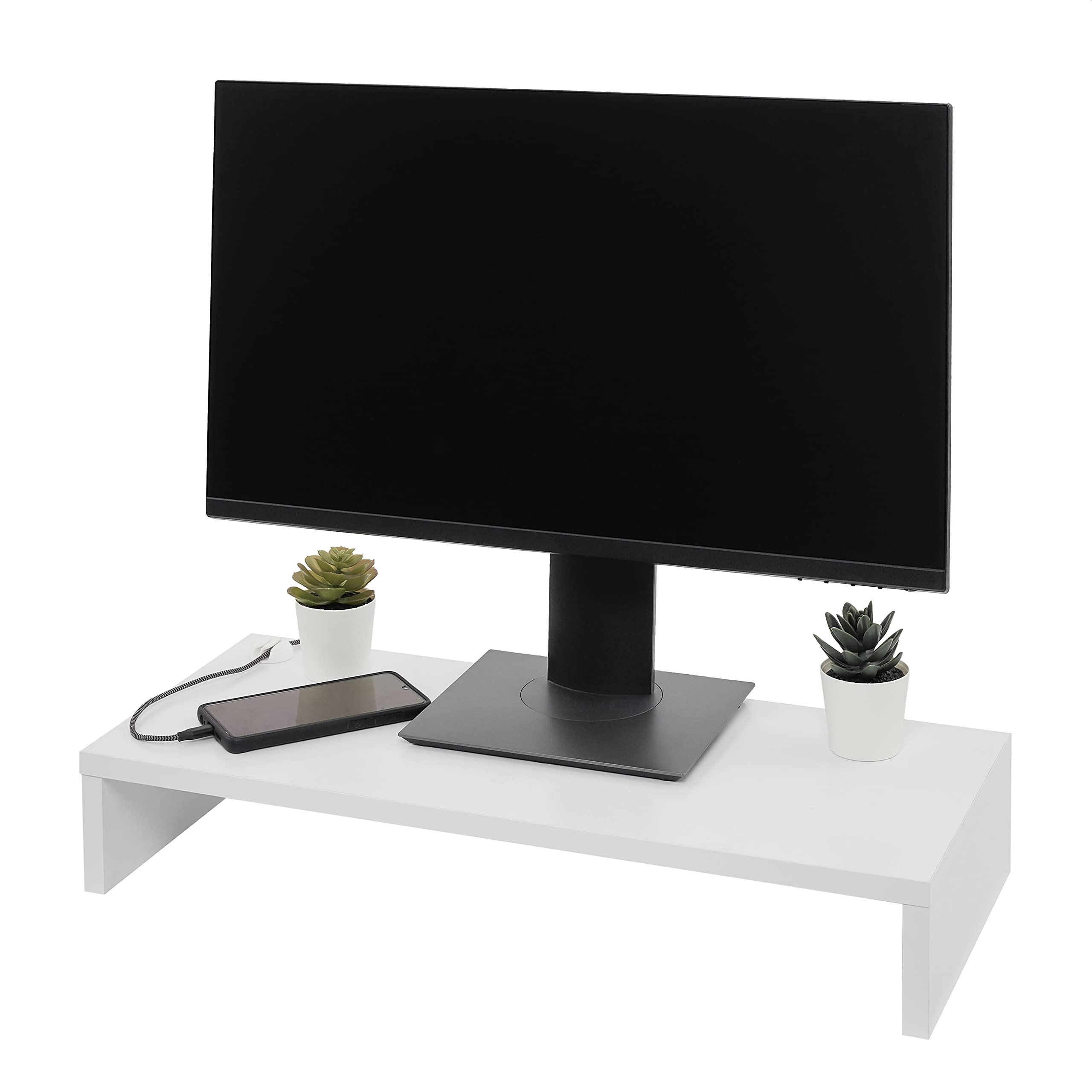Buy Iris Ohyama, Monitor Stand/Desktop Monitor Stand/Wood Monitor Stand ...