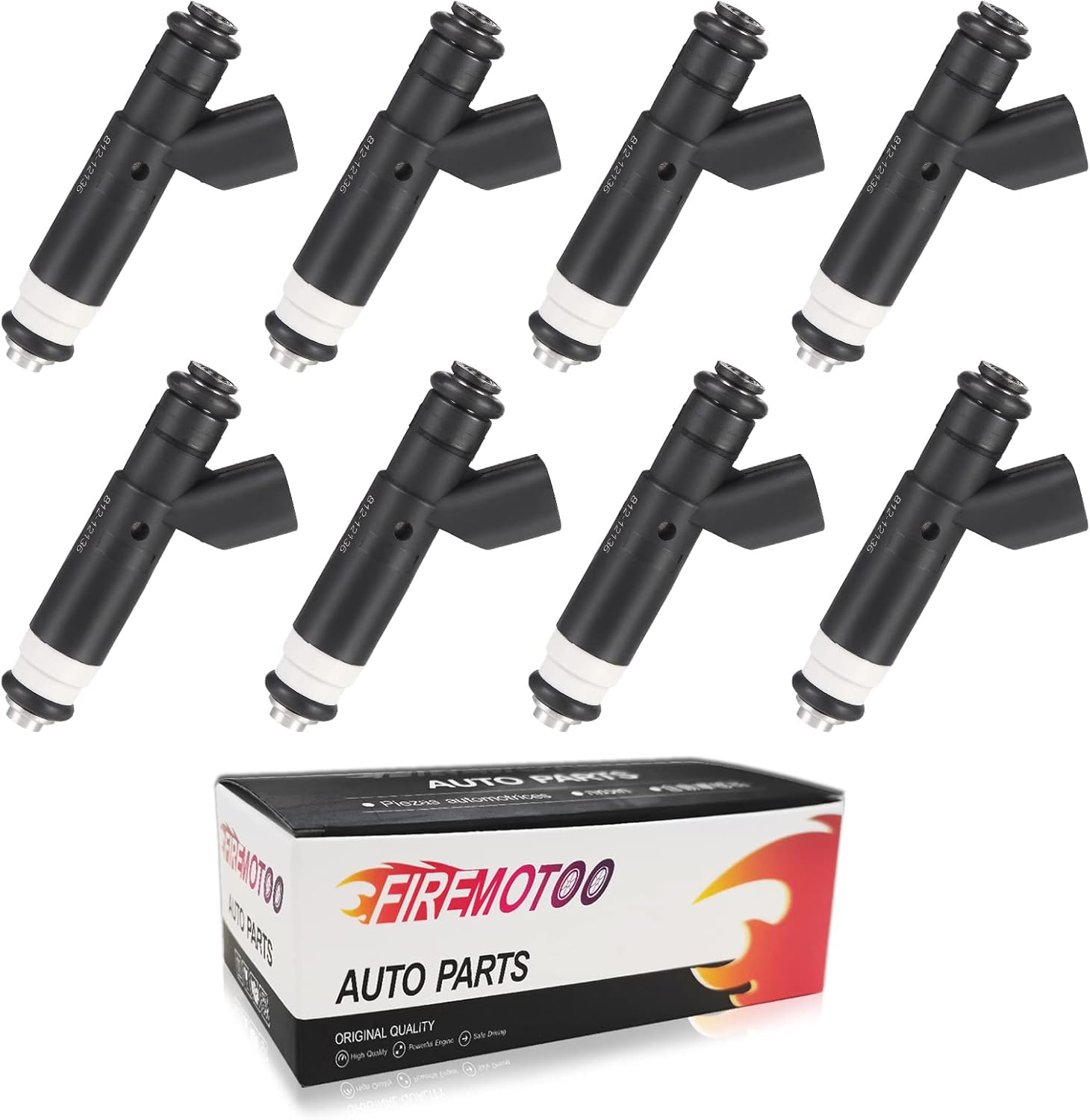 Amazon.com: FIREMOTOO Fuel Injectors set of 8 Compatible with Dodge ...