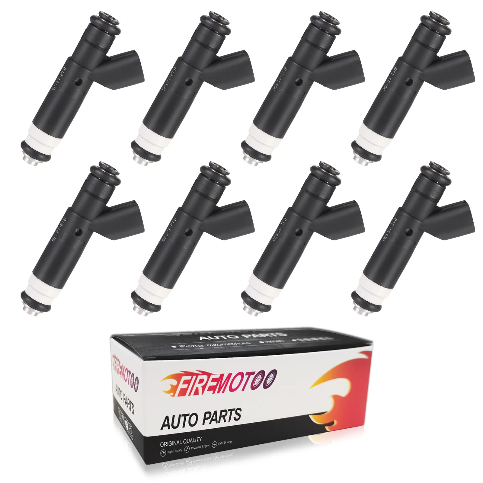 Amazon.com: FIREMOTOO Fuel Injectors set of 8 Compatible with Dodge ...