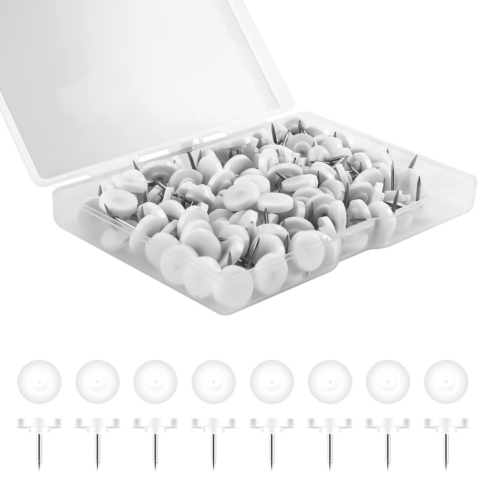 Amazon.com: KINBOM 150pcs Push Pins, Plastic Thumb Tacks Steel Push ...