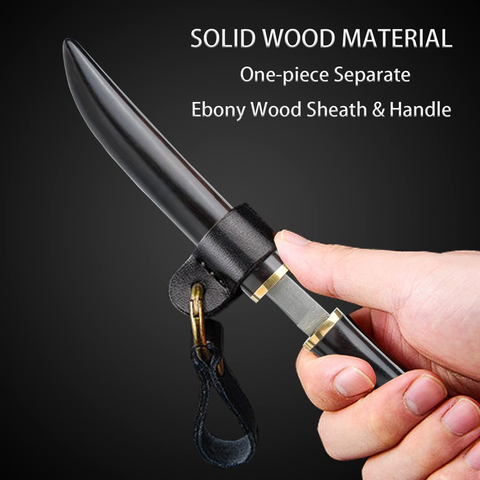 Snapklik.com : VALKNUT Damascus Knife Gift Mens Mini Katana Japanese ...