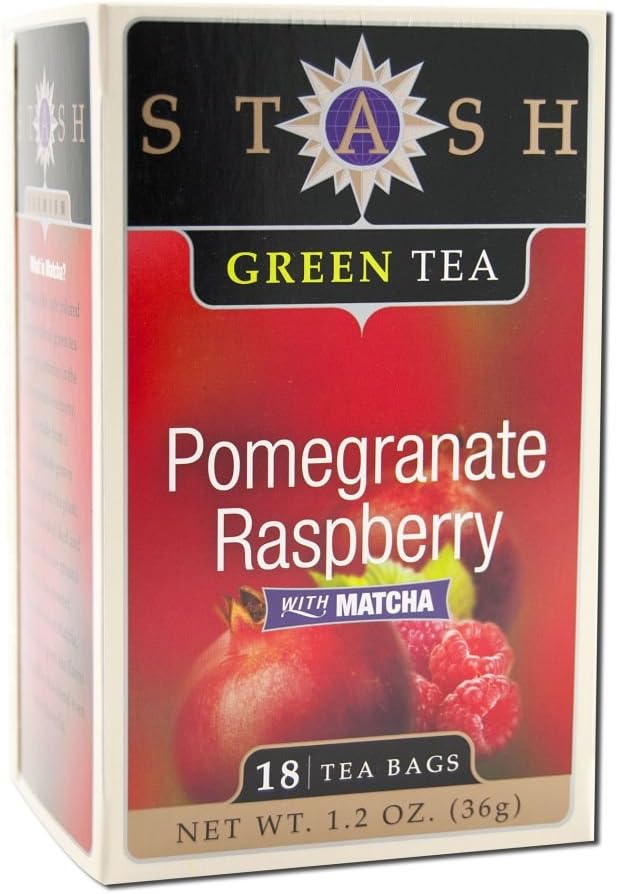 Amazon.com : Stash Tea Pomegranate Raspberry Green Tea, 18 Count Tea ...