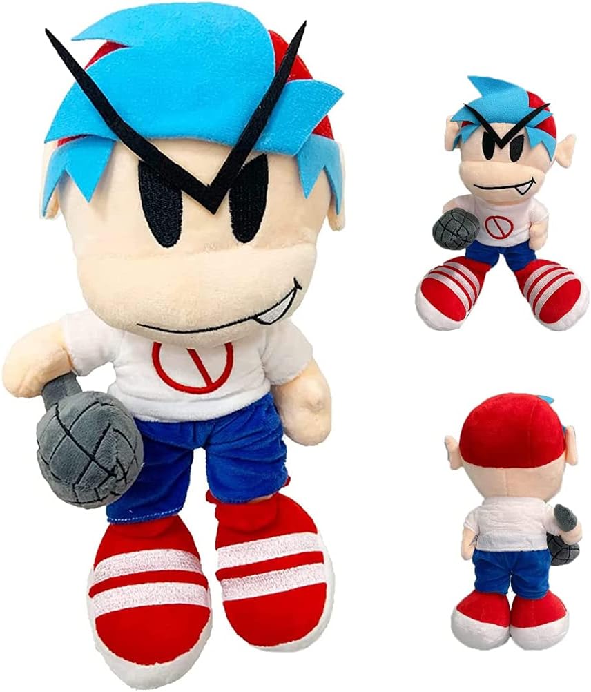 Hopowa Friday Night Funkin Plush, FNF Whitty and Boyfriend Plushies ...