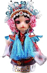 Amazon.com: Opera Characters Doll Statue,Small Silk Man Peking Opera ...
