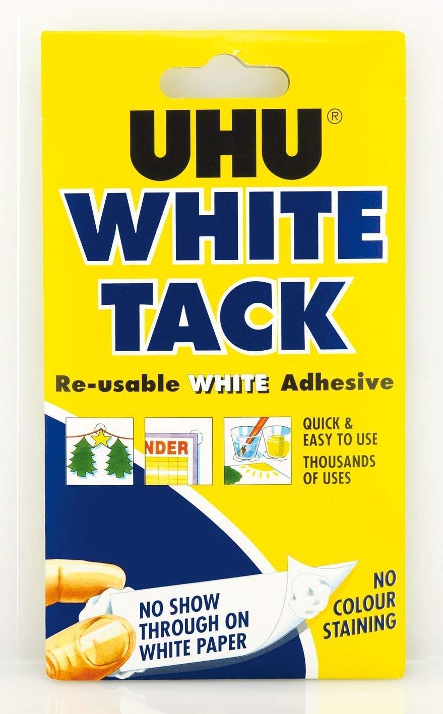 UHU White Tack Handy Re-usable Adhesive : Amazon.co.uk: Home & Kitchen