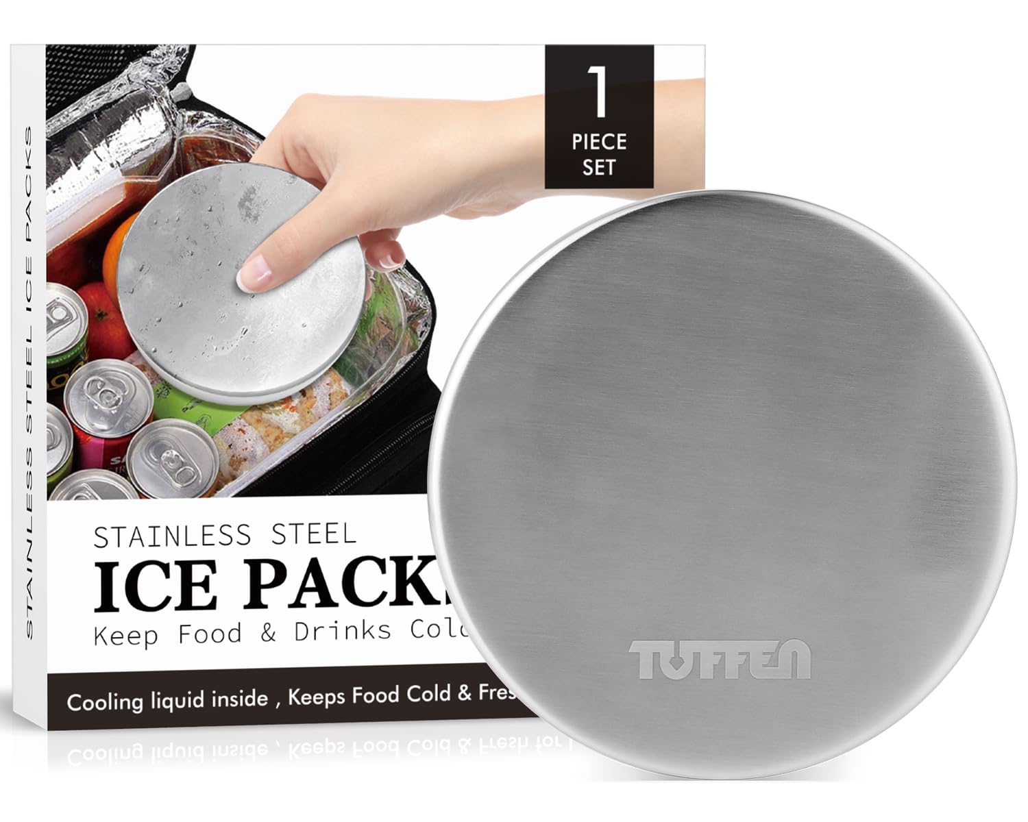 Amazon.com: Tuffen Small Ice Packs for Lunch Boxes, Stainless Steel ...
