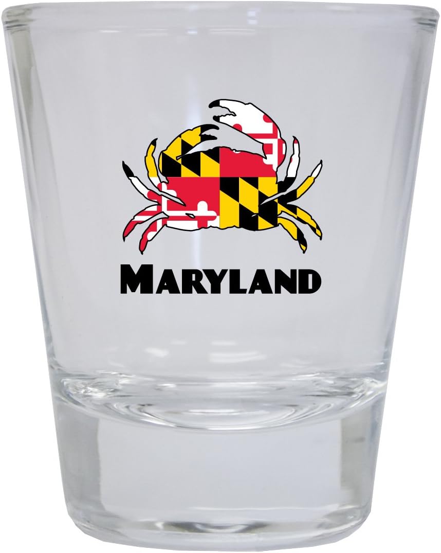 Amazon.com | Maryland Crab Round Shot Glass: Shot Glasses