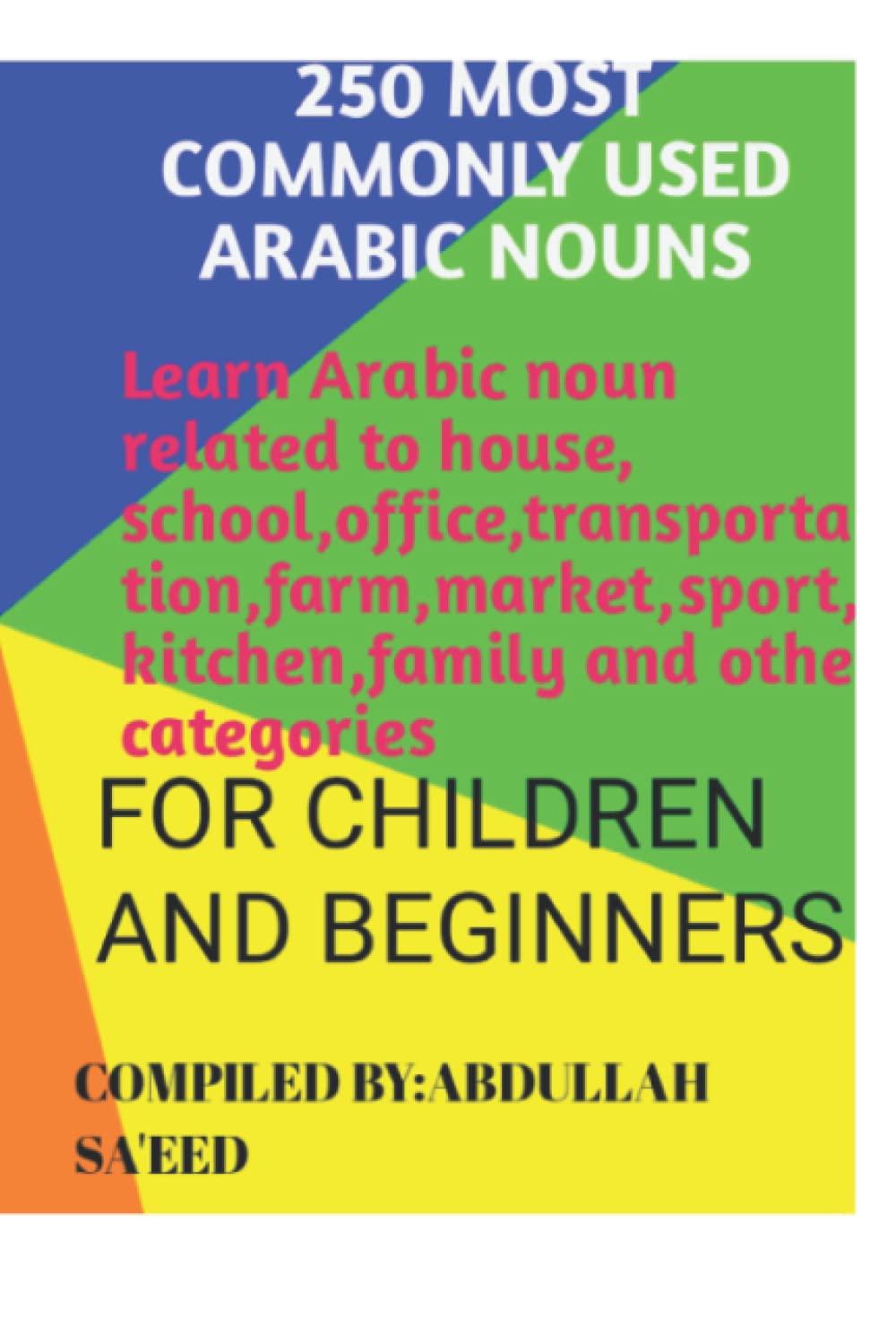 250 MOST COMMONLY USED ARABIC NOUNS (FOR CHILDREN AND BEGINNERS): Learn ...