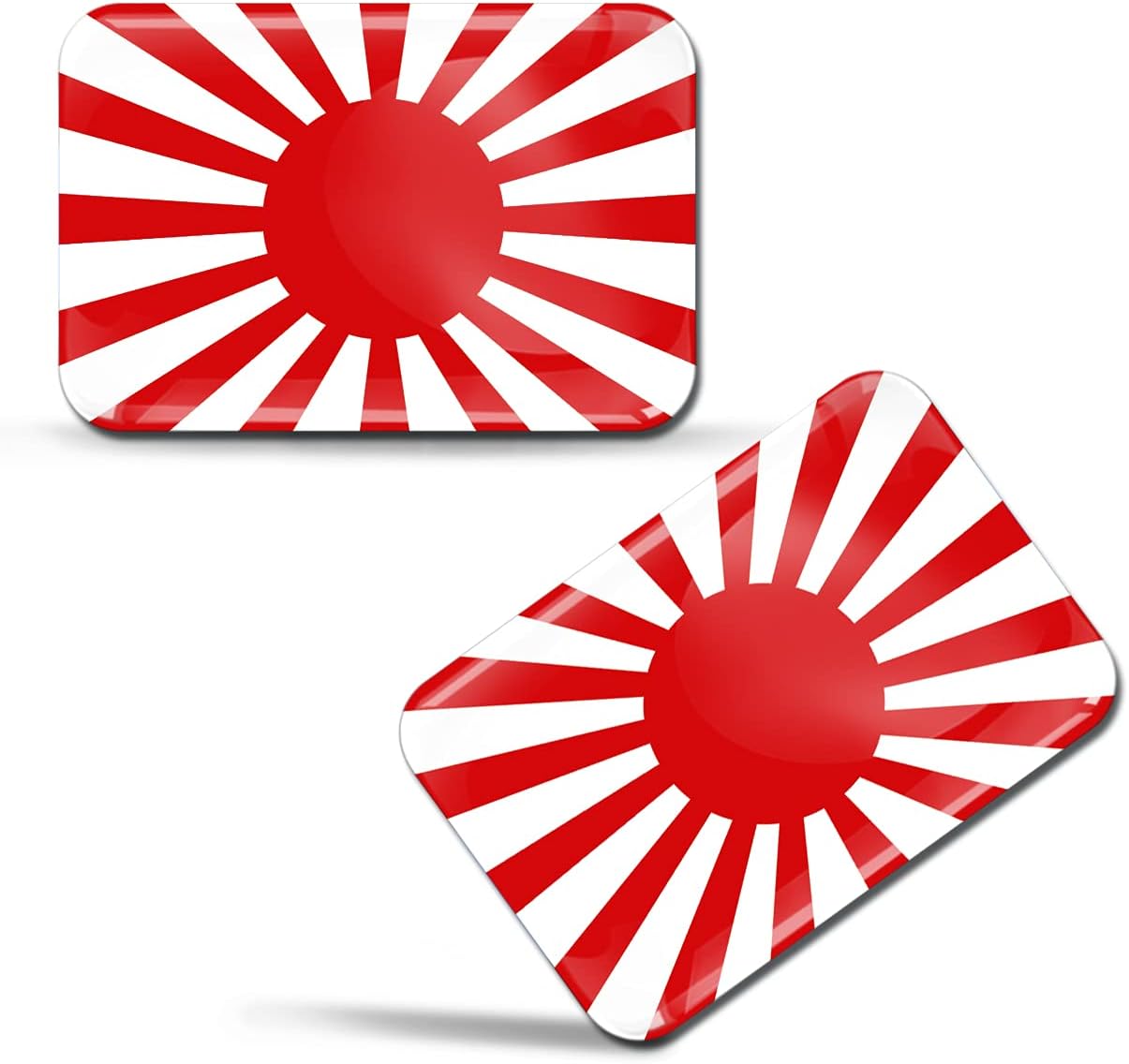 Japan Japanese Rising Sun Flag 4" (100mm) Vinyl Bumper Stickers, Decals ...
