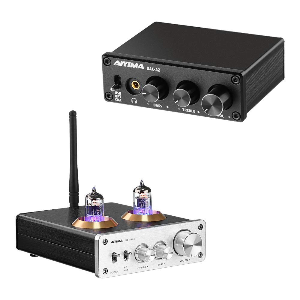 Buy AIYIMA T2 PRO 6J1 Vacuum Tube Amplifier Stereo Power Amplifier 100W ...