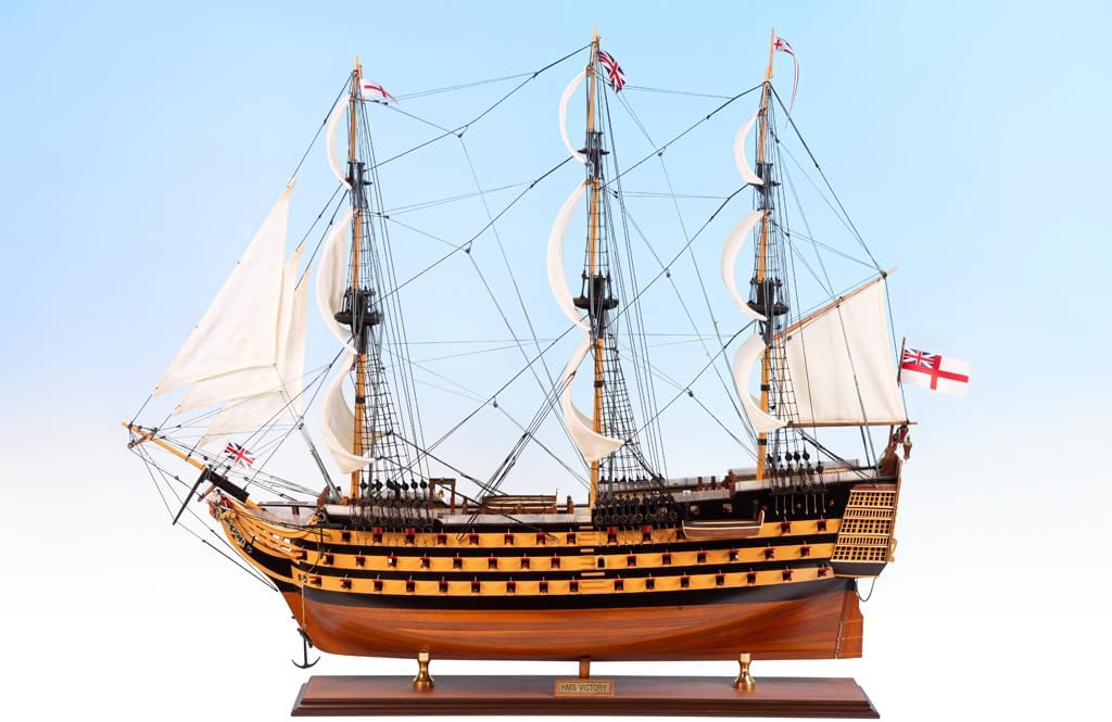 Seacraft Gallery HMS Victory Model Ship Painted 37.4"- Fully Assembled ...