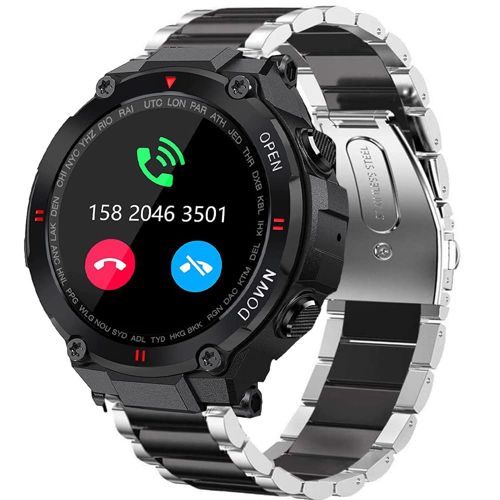 Buy For EIGIIS Smartwatch Straps, Stainless Steel Metal Replacement ...