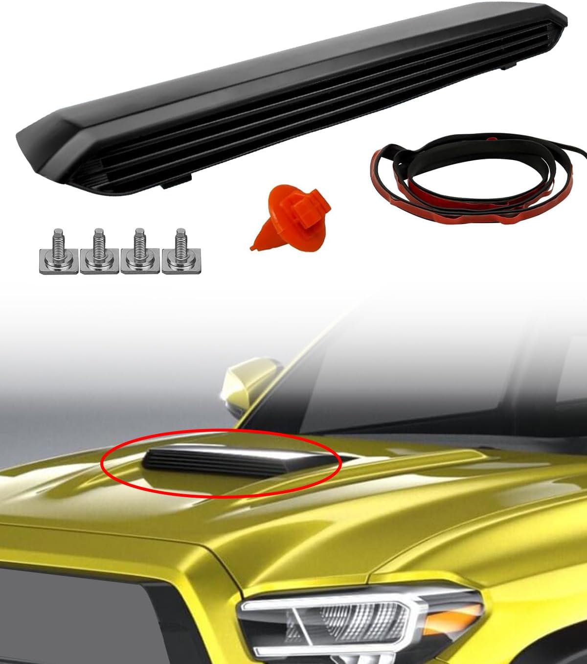 Amazon.com: Front Upper Hood Scoop Duct Fit for Toyota Tacoma TRD 2016 ...