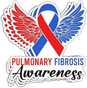 Amazon.com: SODAVA | Pulmonary Fibrosis Awareness Sticker Pulmonary ...