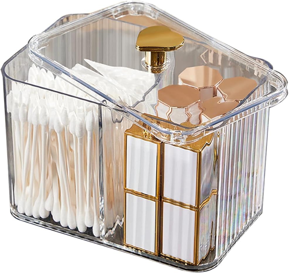 Amazon.com: mDesign Modern Square Bathroom Vanity Countertop Storage ...