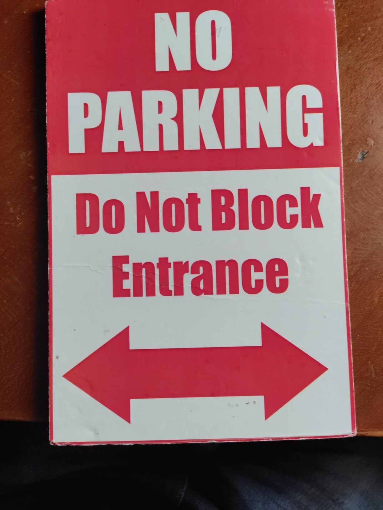 Orderhsock No Parking Do Not Block Entrance Sign Board Self Adhesive ...