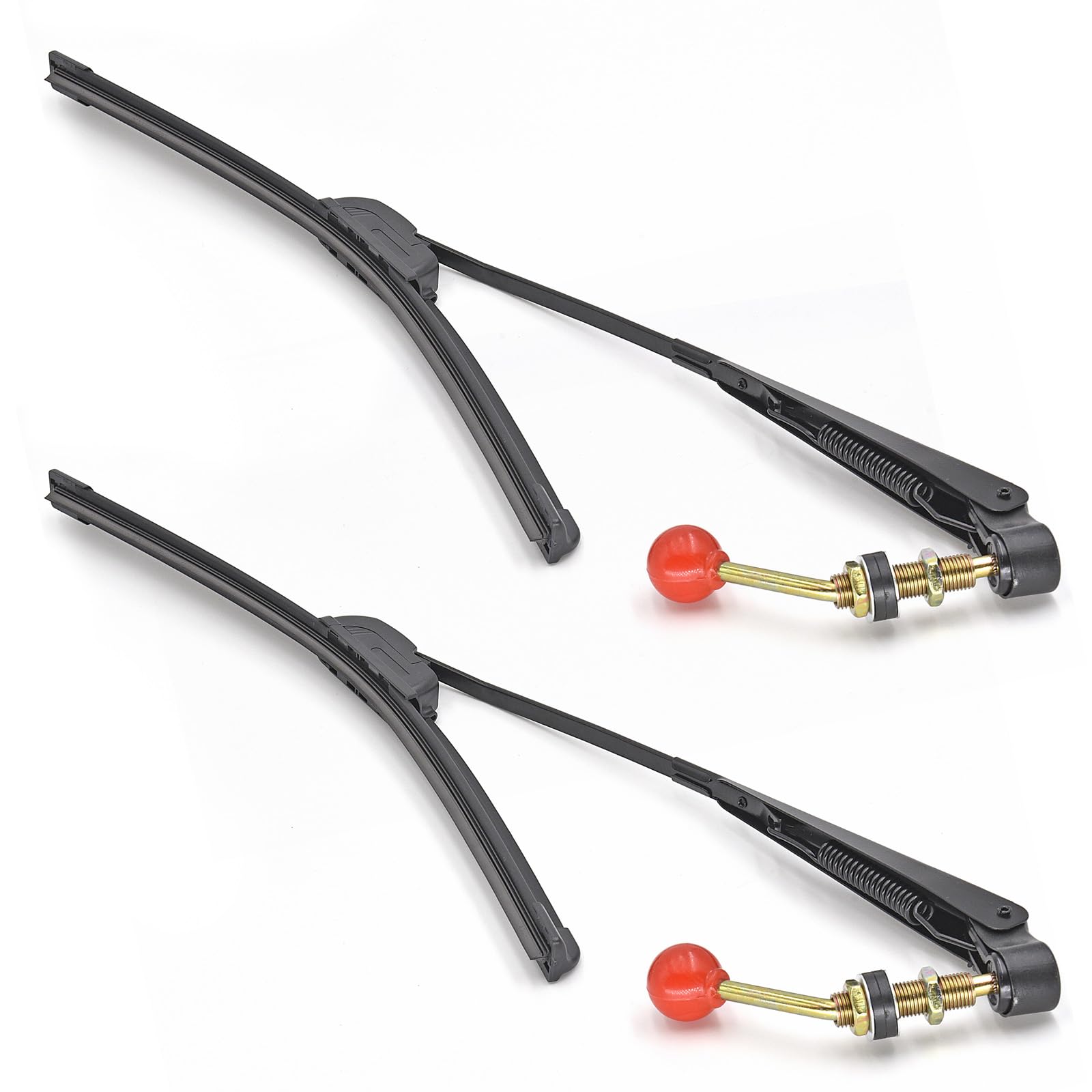 ELEFOCUS Hand Operated UTV Windshield Wiper Kit with 15.7'' Wiper Blade ...