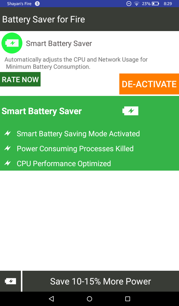Battery Saver for Kindle Fire Tablets:www.amazon.com:Appstore for Android