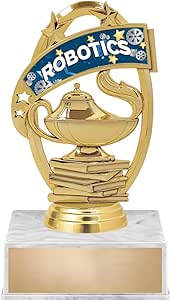 Amazon.com : Crown Awards Robotics Trophy, 6" Robotics Kudos Trophy On ...