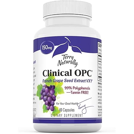 Amazon.com: Terry Naturally Clinical OPC 150 mg - 60 Vegan Capsules ...