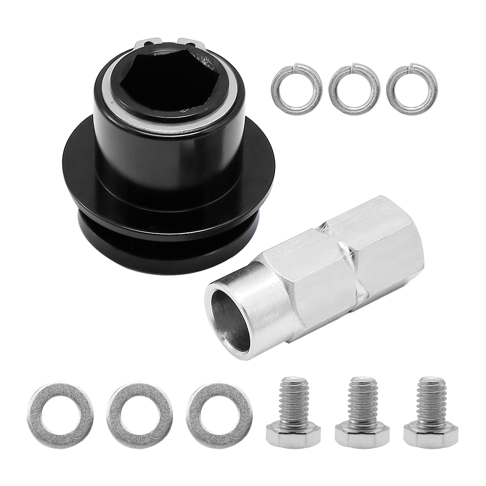 Snapklik.com : DUZFOREI 360 Steering Wheel Quick Release Disconnect Hub Kit