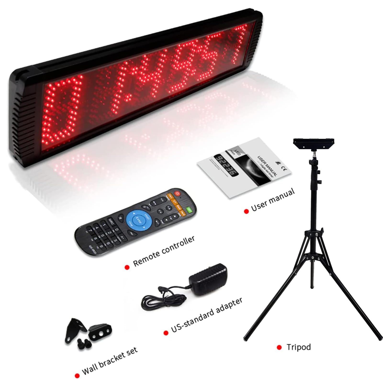 Ganxin 5 Inch LED Race Clock with Tripod for Running Events,Race Timing ...