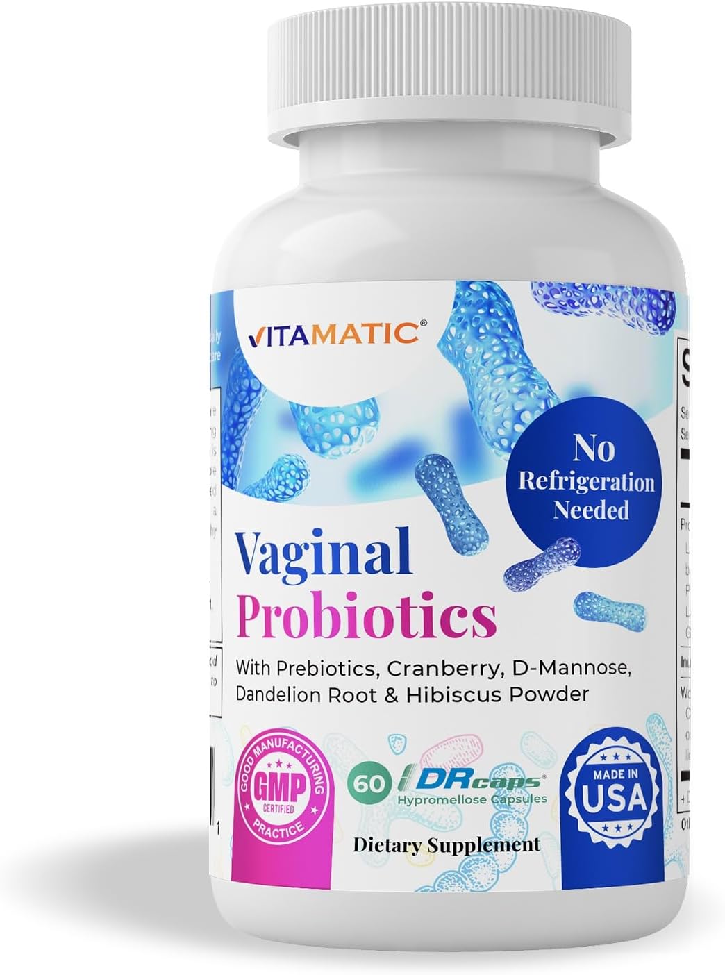 Amazon.com: Vitamatic Vaginal Probiotics 20 Billions for Women pH ...