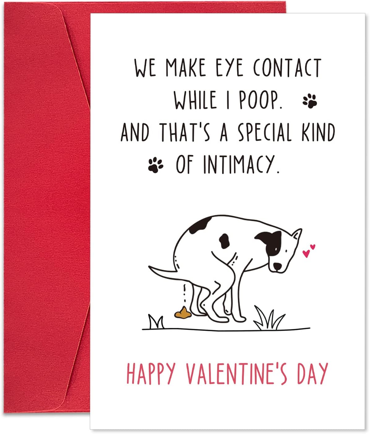 Amazon.com : GYYsweetus Funny Valentines Day Card for Dog Lovers, Dog ...