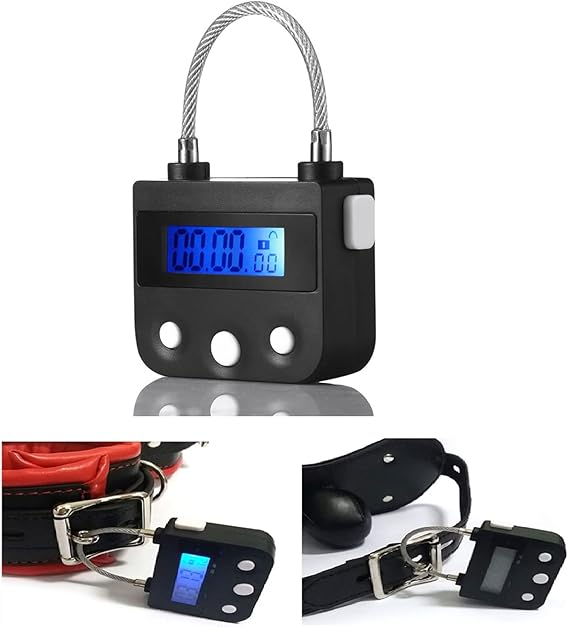 Kisbeibi Multifunktions-Zeitschloss, LCD-Display, USB ...