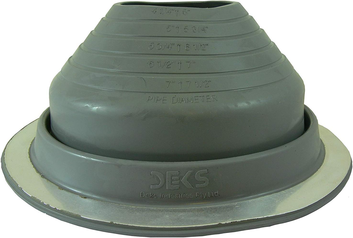 DEKTITE #1 (DF101G) Gray EPDM Flexible Round Pipe Flashing Dektite ...