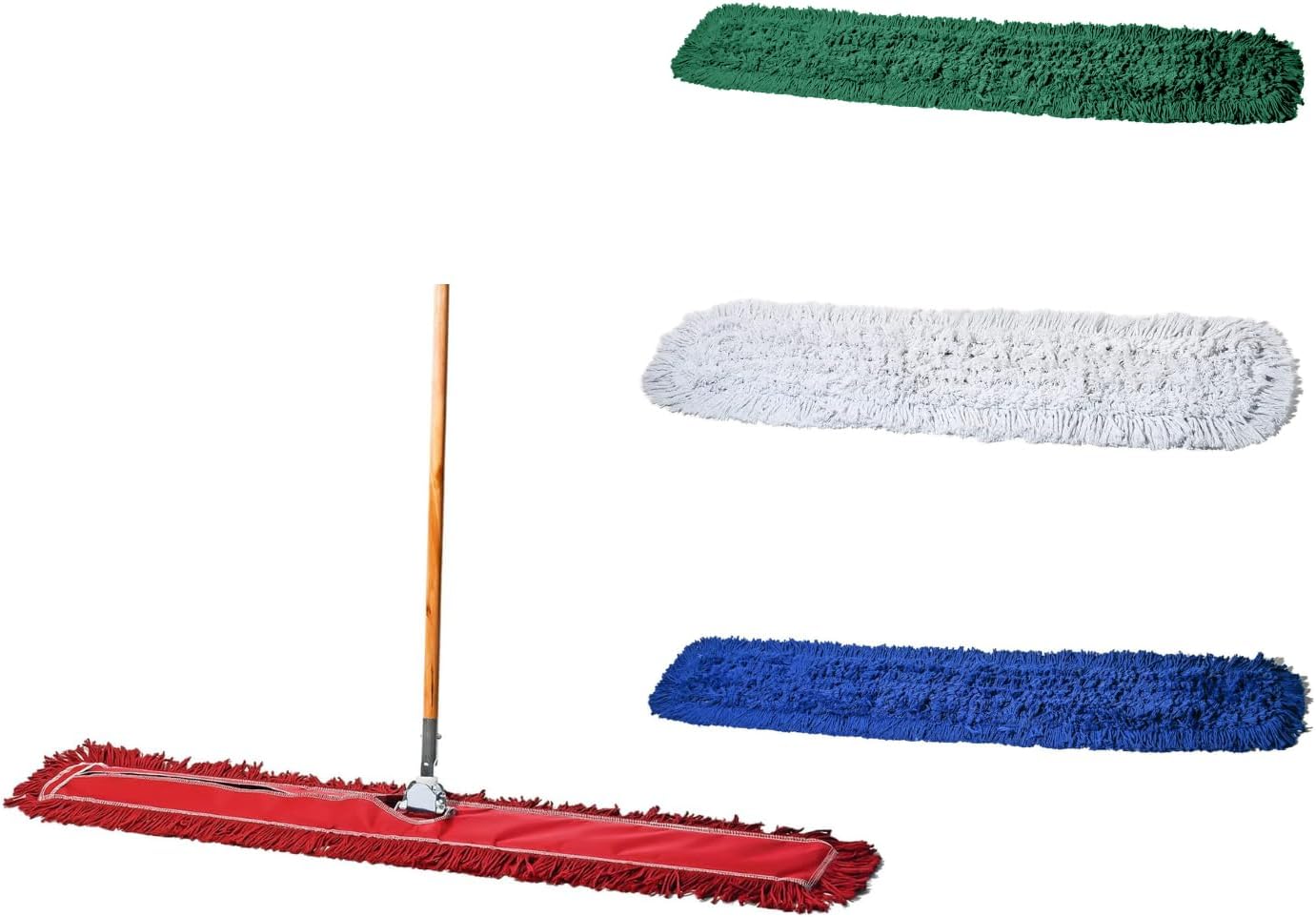 Amazon.com: Tidy Tools 48 Inch Red Dust Mop with Wood Handle and 48 ...