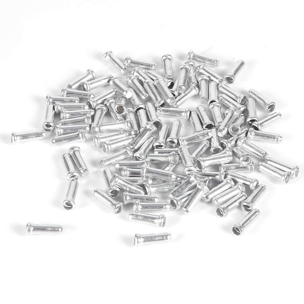Amazon.com: 100PCS 100PCS Aluminum Alloy Brake Cable Tips Crimps ...