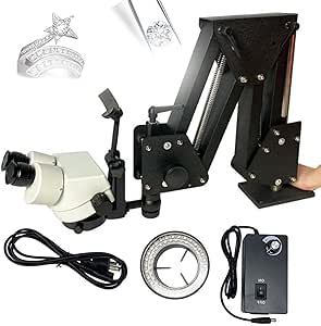Amazon.com : Jewelry Microscope,Micro Inlaid Mirror,7x-45x Multi ...