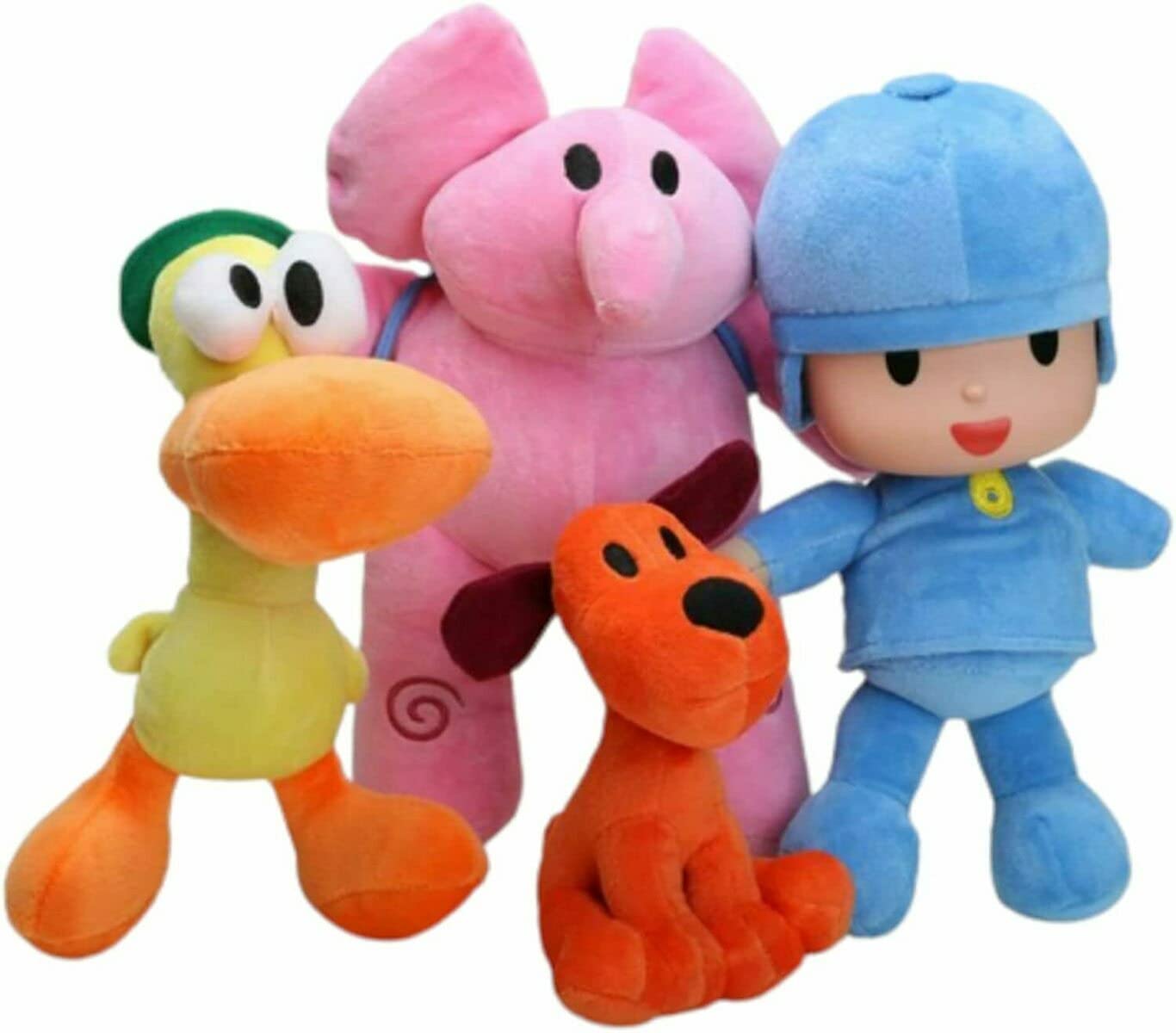 Buy Pocoyo Toys 6 -12 inch Pocoyo Elly Pato Nina y Bird Loula Stuffed ...