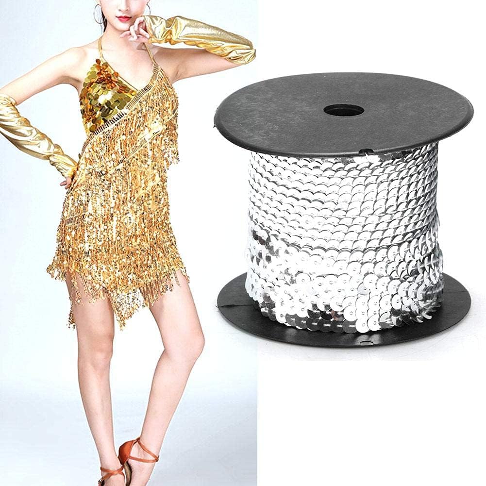 1 Roll Sequin String, 100 Yard Sequin String 6mm Decorative Accessory ...