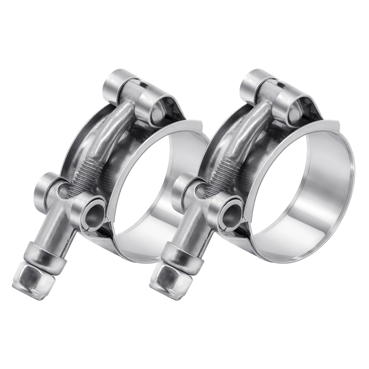 Snapklik.com : 2 Pack 0.75 Inch T-Bolt Hose Clamps, Stainless Steel304 ...